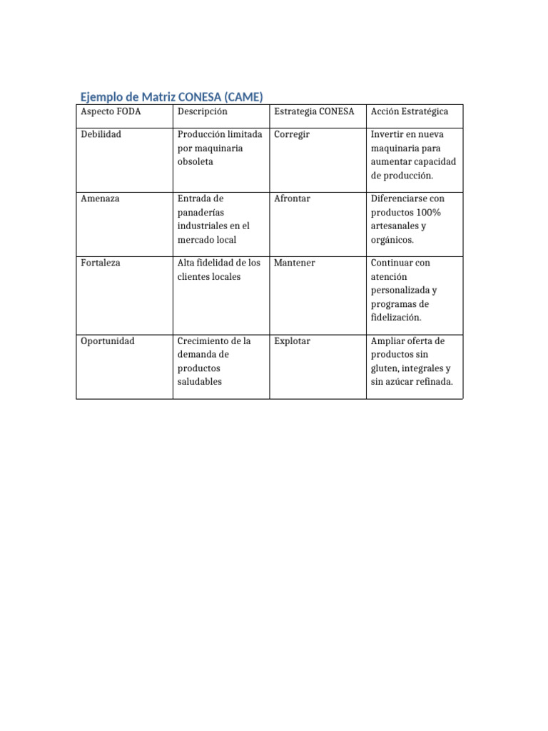 Matriz CONESA Ejemplo | PDF