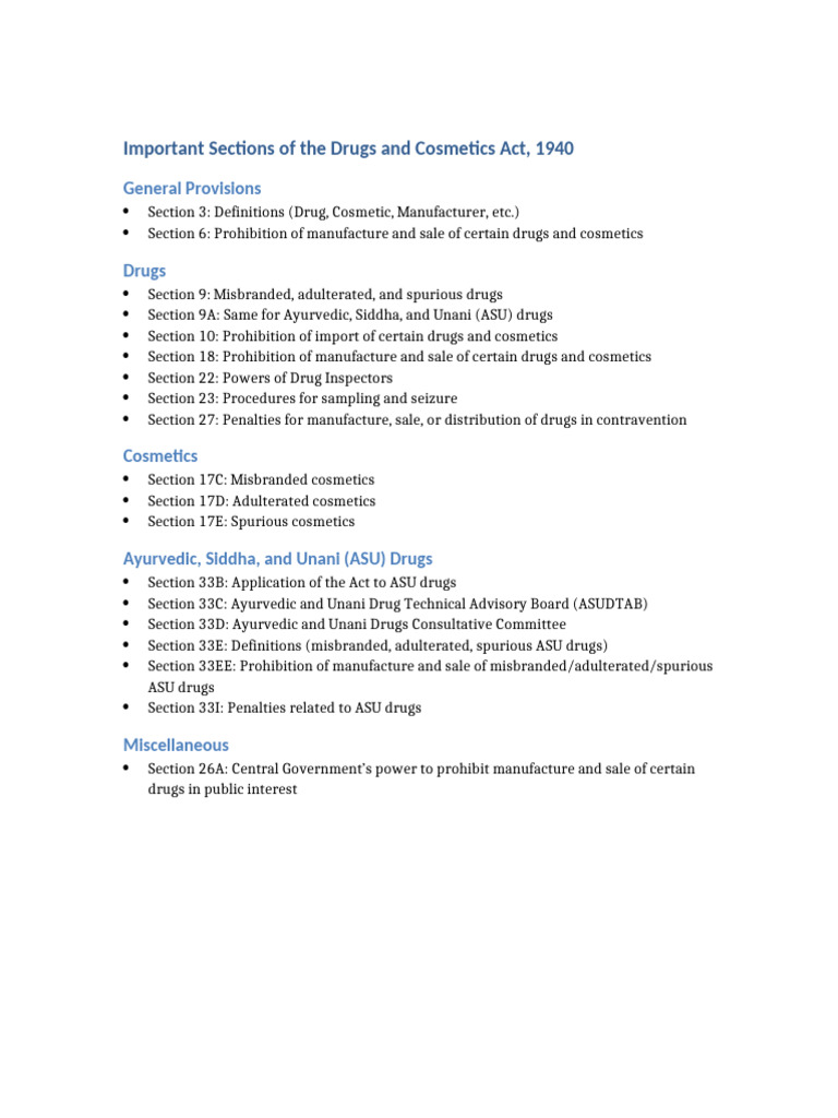 Important Sections D C Act | PDF