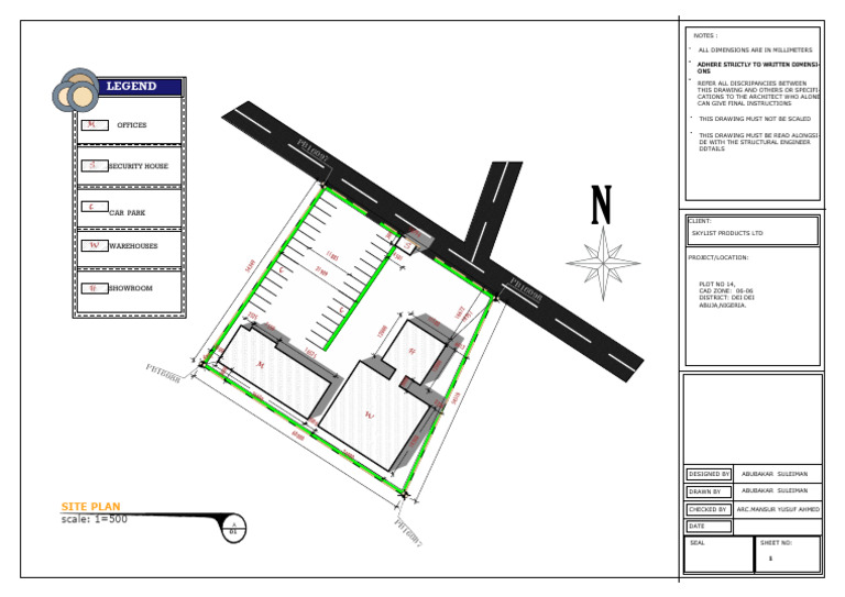 Abuja Site Development Plan Sample | PDF