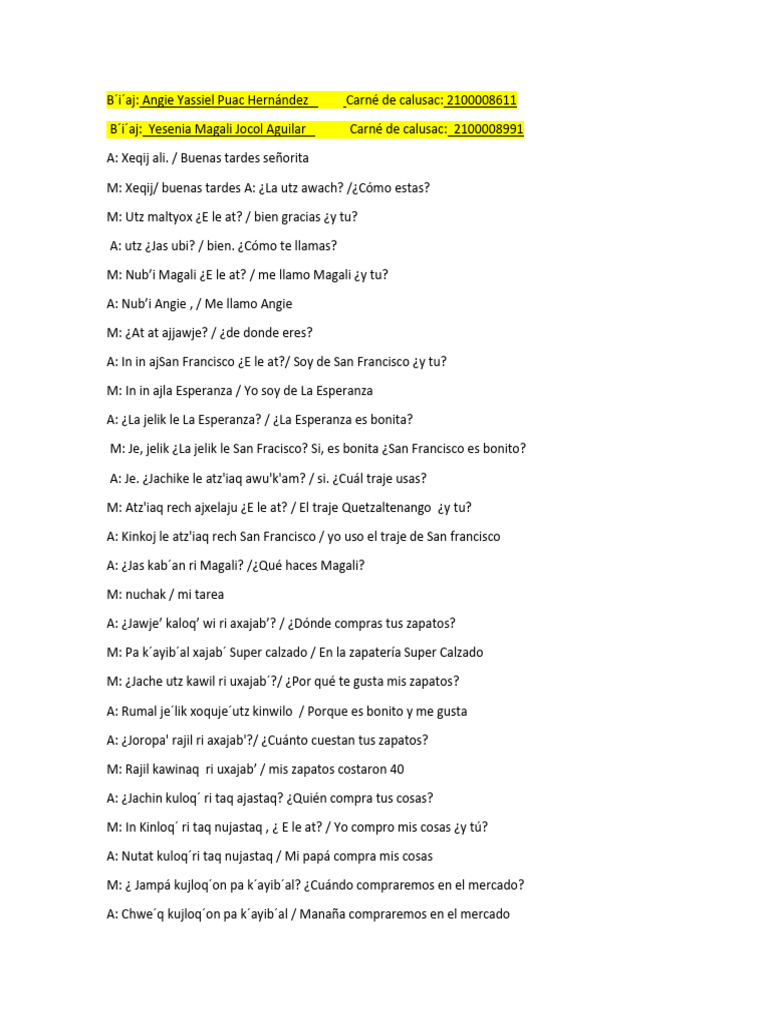 Conversación 2 | PDF