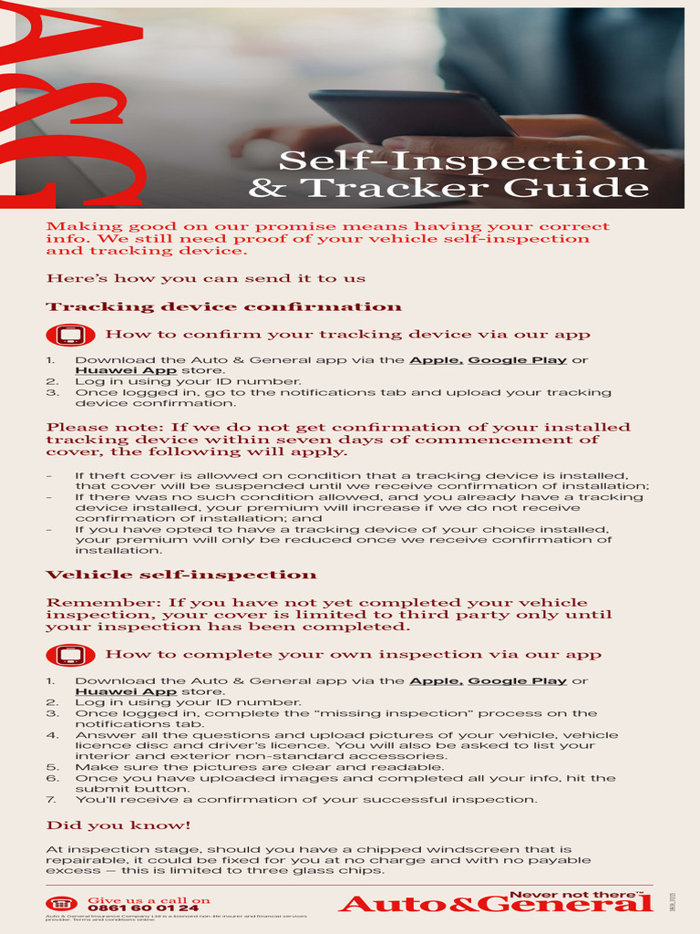 How To Complete Your Auto & General Tracking Confirmation and Self ...
