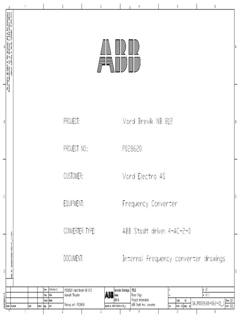 ABB Drive Cabinet Signage Details | PDF | Power Supply | Alternating ...