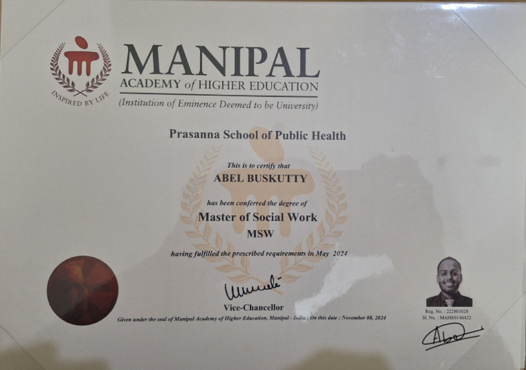 MSW Final Certificate | PDF