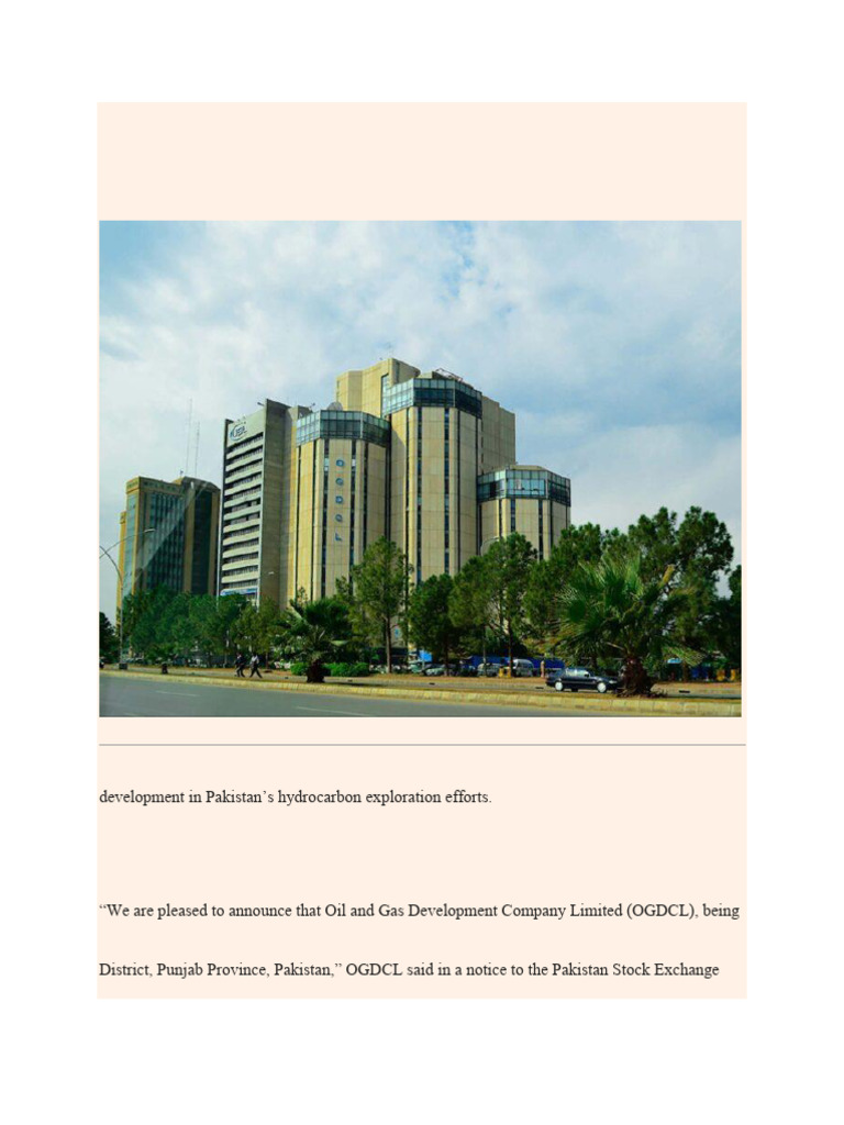 OGDCL Gas Discovery at Soghri North-1 | PDF
