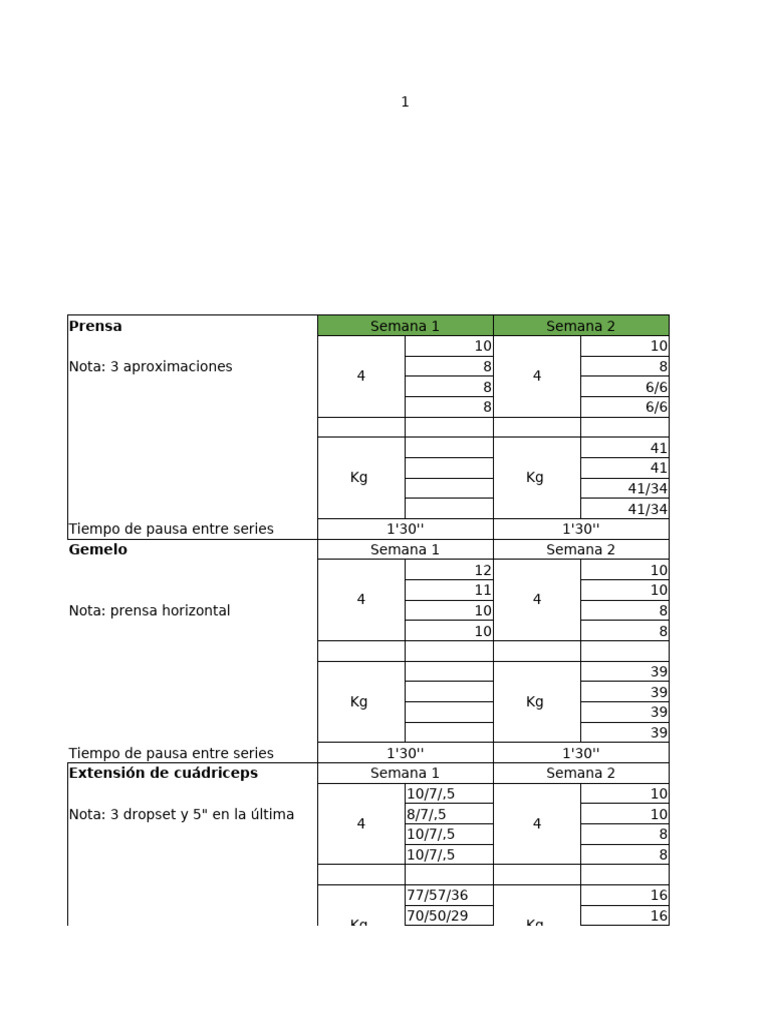 QUADS | PDF | Entrenamiento con pesas | Entrenamiento de fuerza