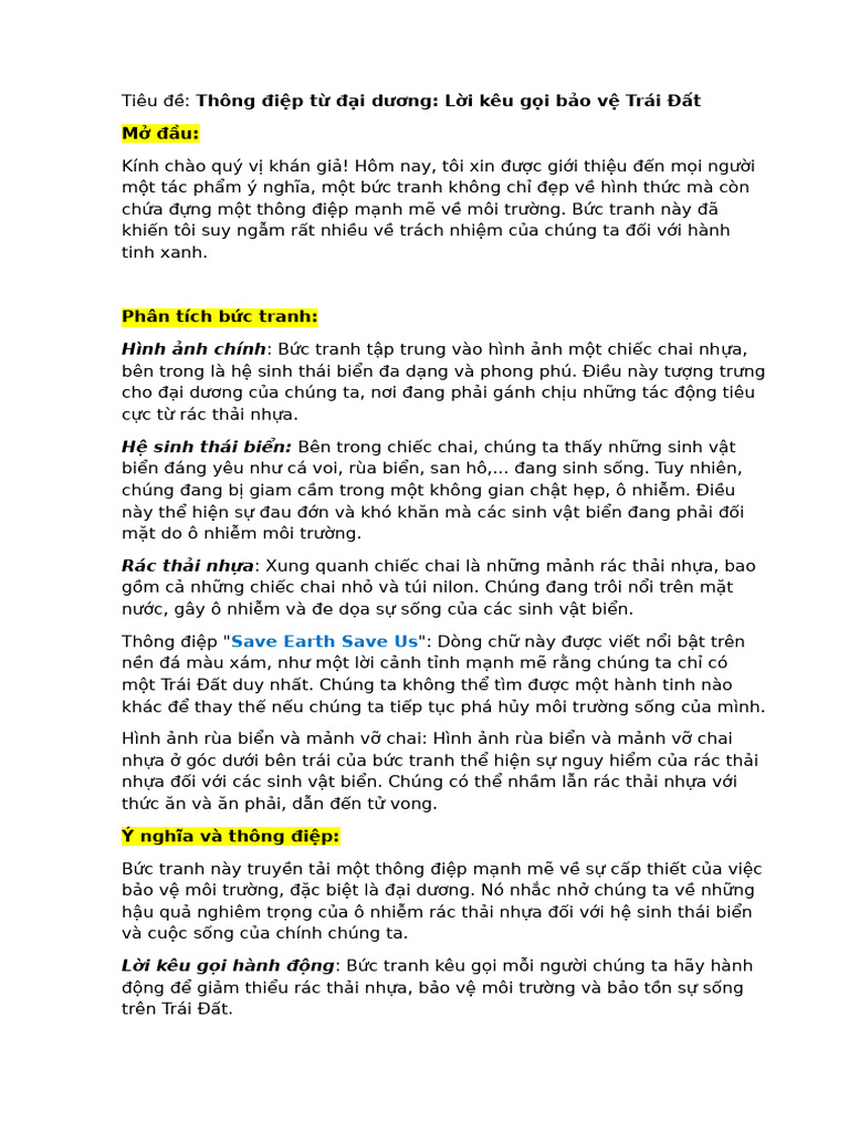 Save Us Save Earth | PDF