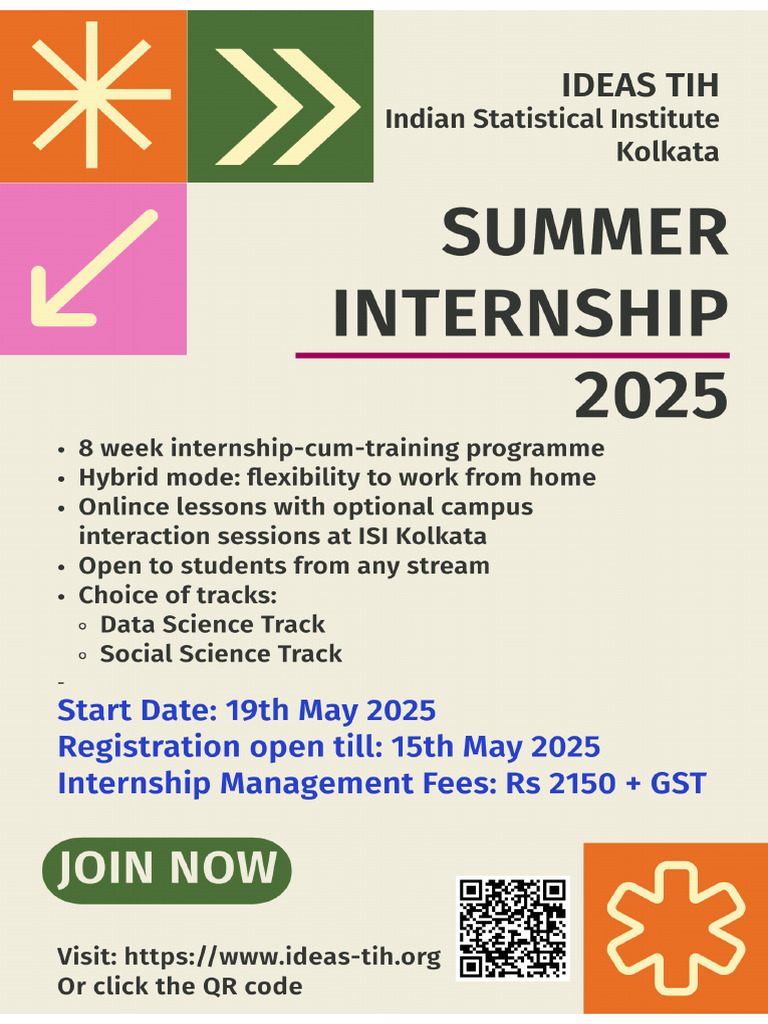 IDEAS TIH Summer Internship 2025 | PDF