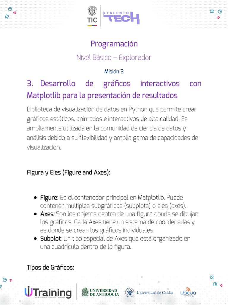 Desarrollo de Gráficos Interactivos Con Matplotlib Para La Presentación ...