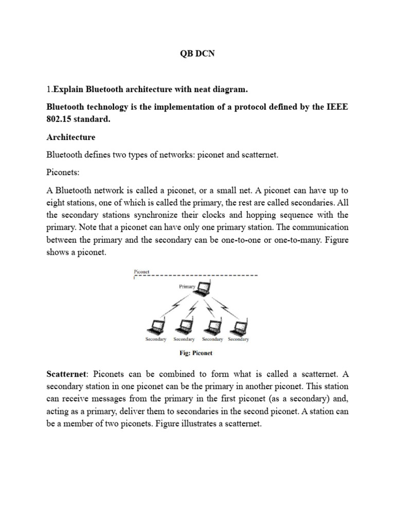 DCN UT2 QB Ans | PDF | Internet Protocol Suite | Network Topology