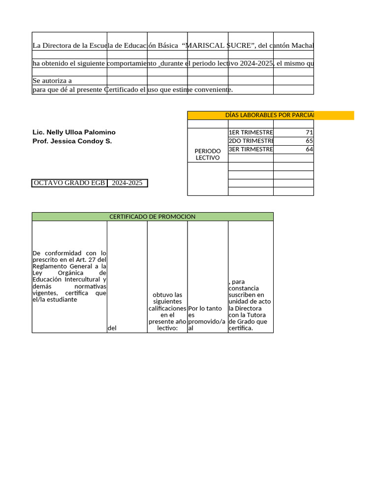 Cuadros Notas Media y Superior - 062438 | PDF