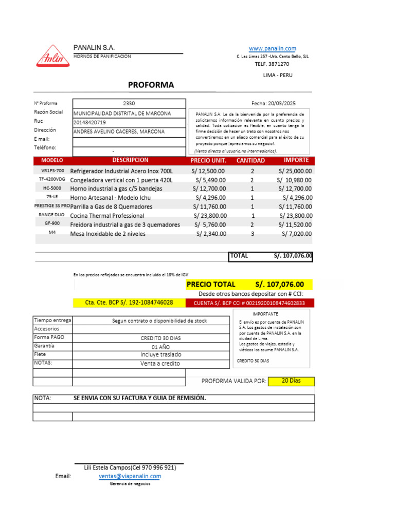 Coti Refigeradores 1 | PDF