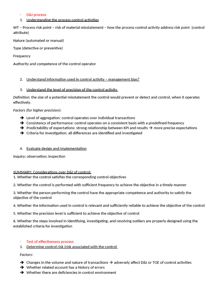 Internal Control Checklist | PDF | Risk | Audit