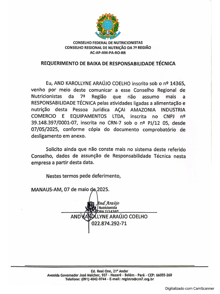 Requerimento de Baixa | PDF