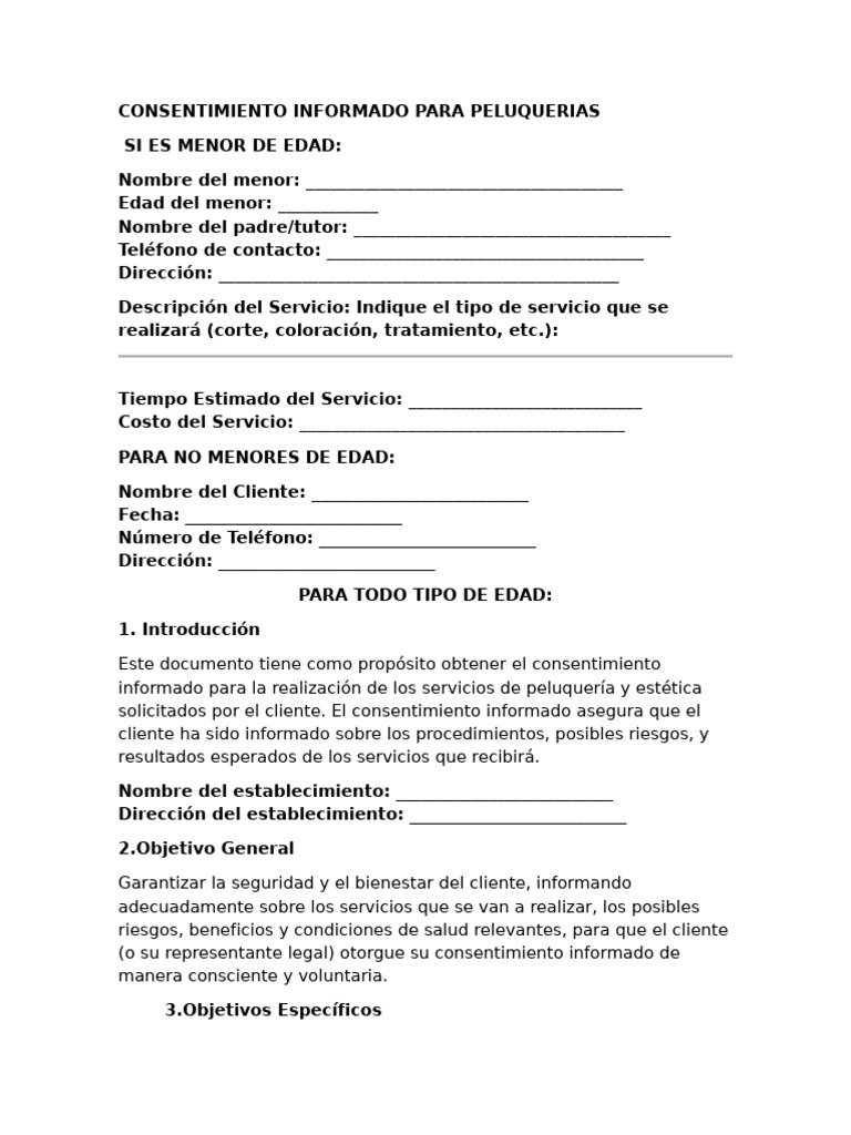 Consentimiento Informado Terminado | PDF | Consentimiento informado | Especialidades Medicas