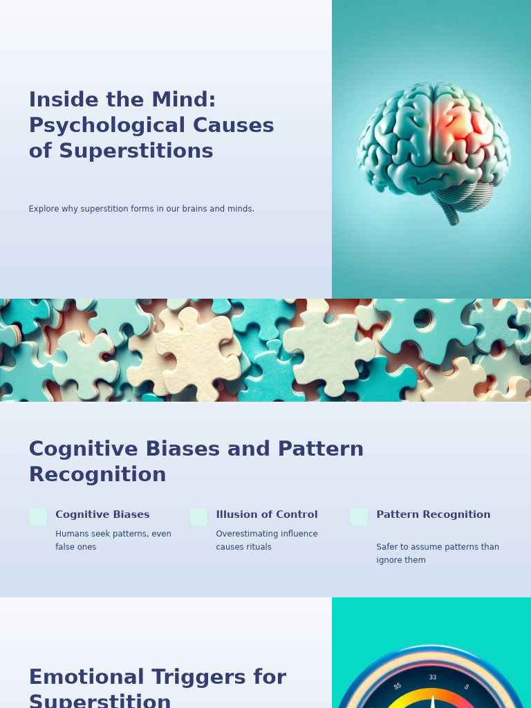 Inside The Mind Psychological Causes of Superstitions | PDF