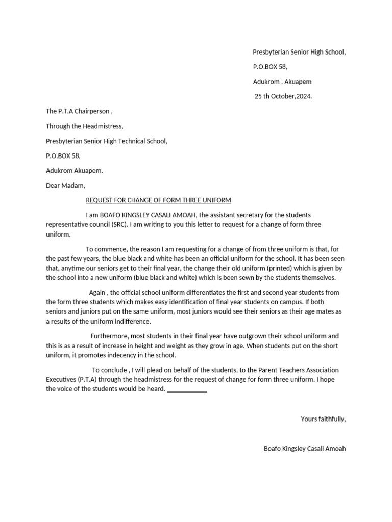 Presbyterian Senior High School | PDF