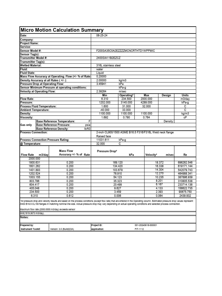 F200S ToolkitReport | PDF | Pressure | Fluid Dynamics