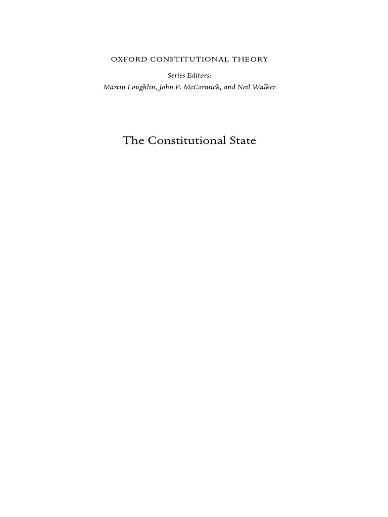 N Barber-The Constitutional State (1) | PDF | State (Polity ...