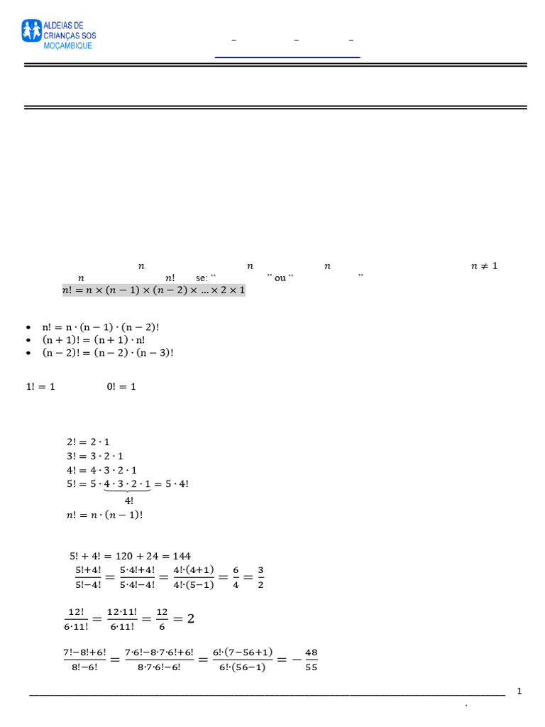 Ficha 2 Sobre Calculo Combinatorio e Probabilidades 2025 | PDF ...