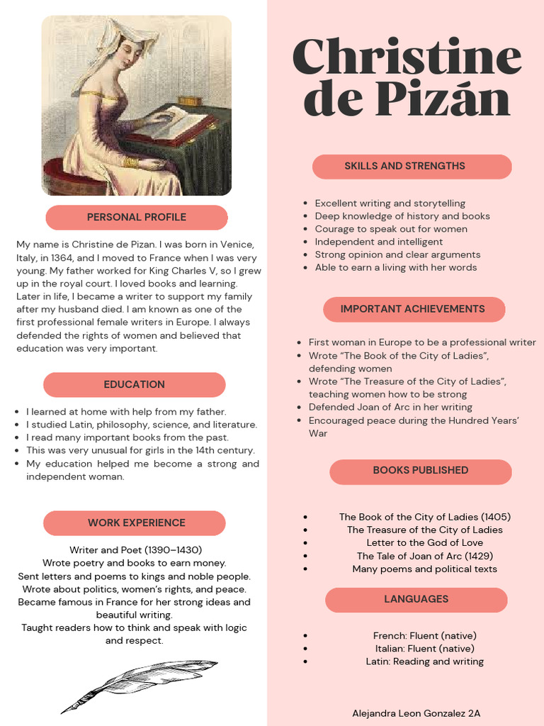 Alejandra Leon Christine de PIzan (1) Con Timeline | PDF
