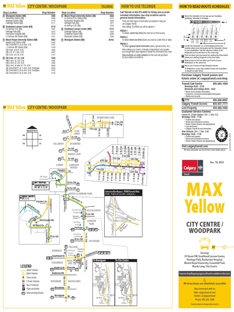 Understanding Bus 304 and MAX Yellow Schedules | PDF | Land Transport ...