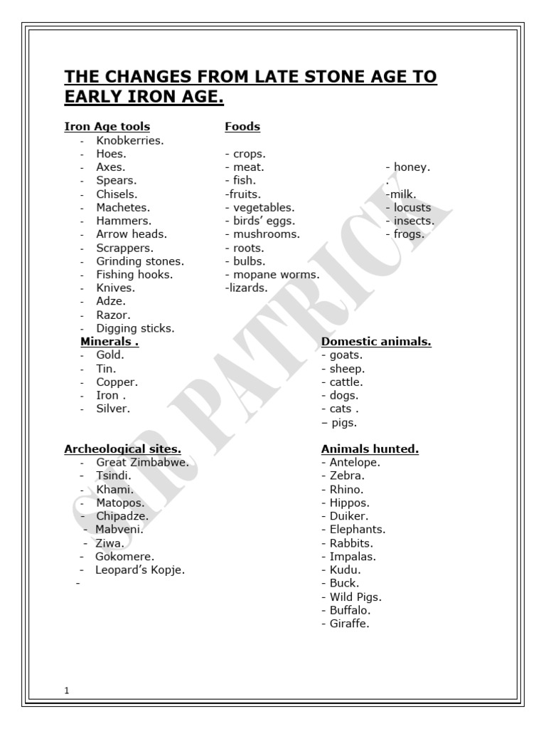 African History Notes O Level | PDF