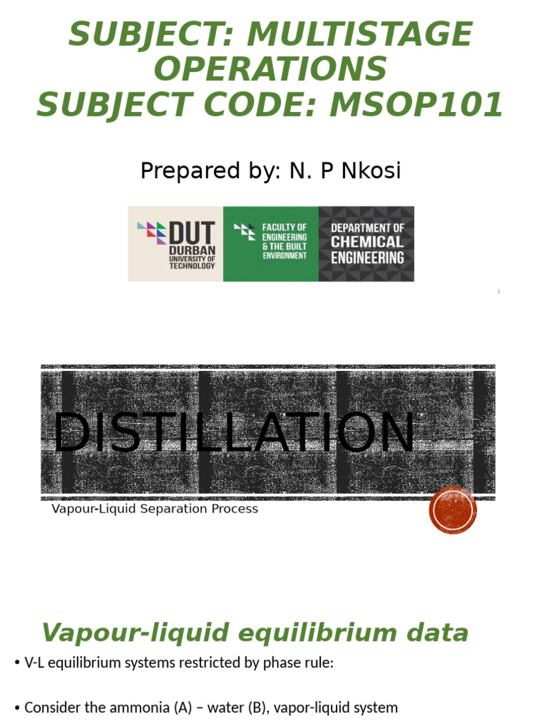 Benzene-Toluene Differential Distillation | PDF | Distillation | Vapor