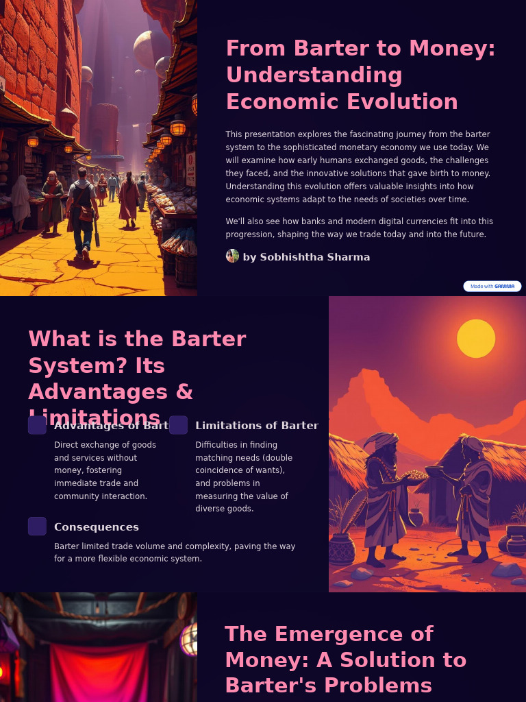 From Barter To Money Understanding Economic Evolution | PDF | Money ...