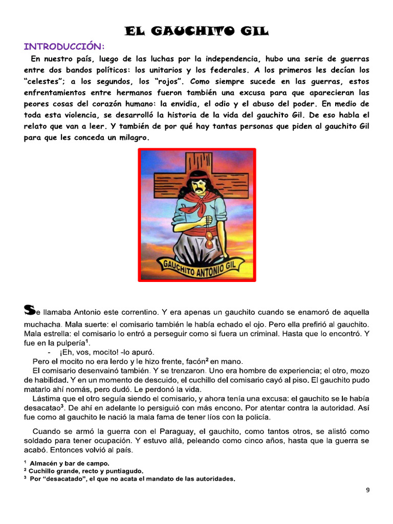 La leyenda de El gauchito gil | PDF