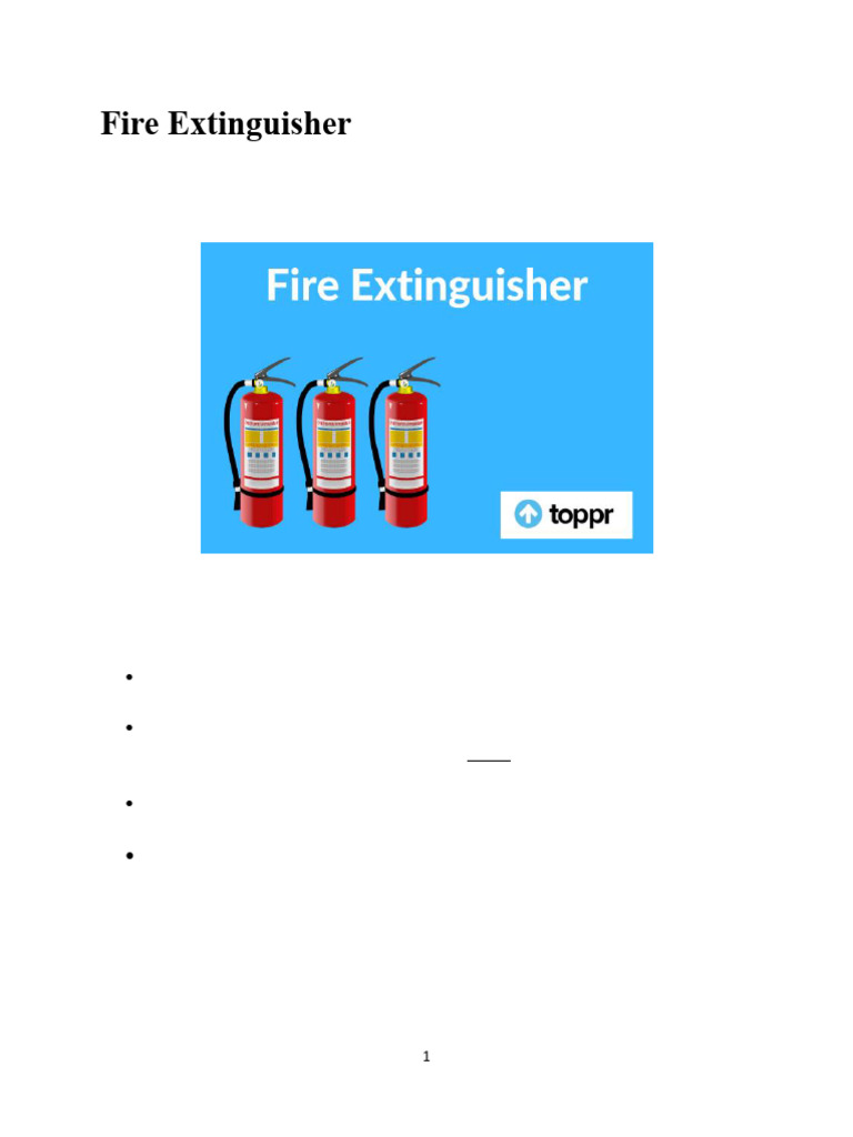 2 Fire Extinguisher Edited | PDF | Fires | Chemical Processes