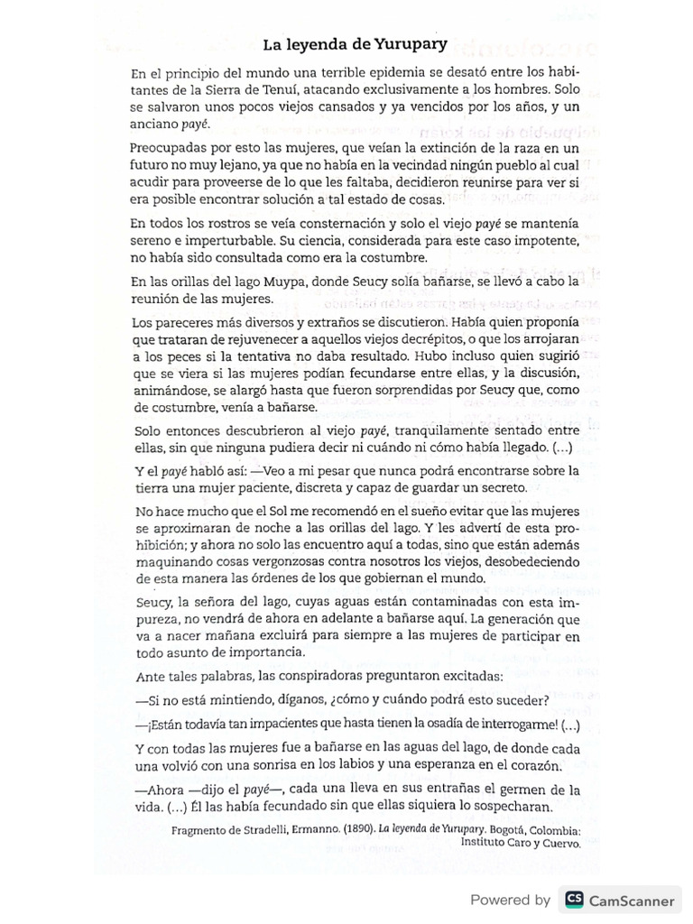 La Leyenda Del Yurupary | PDF