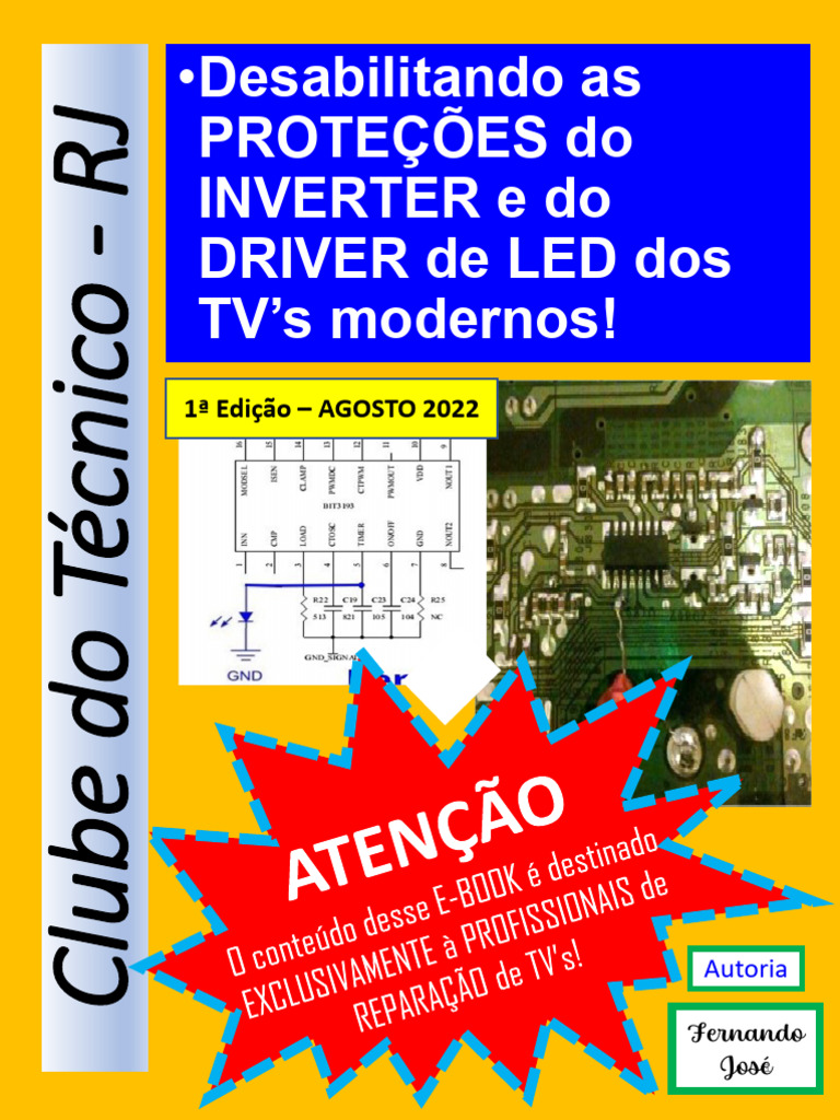 Desativando Proteções em TVs LCD | PDF | Rede elétrica | Fonte de energia