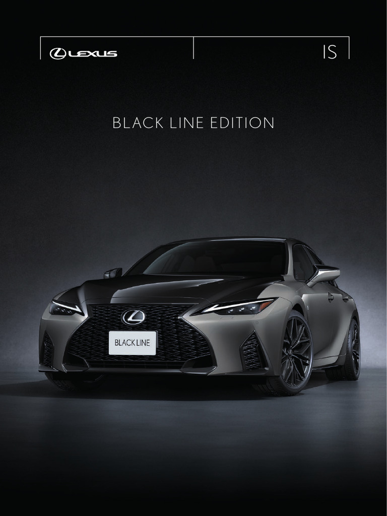 Lexus IS Black Line Edition 2022 NZ | PDF | Vehicles | Motor Vehicle