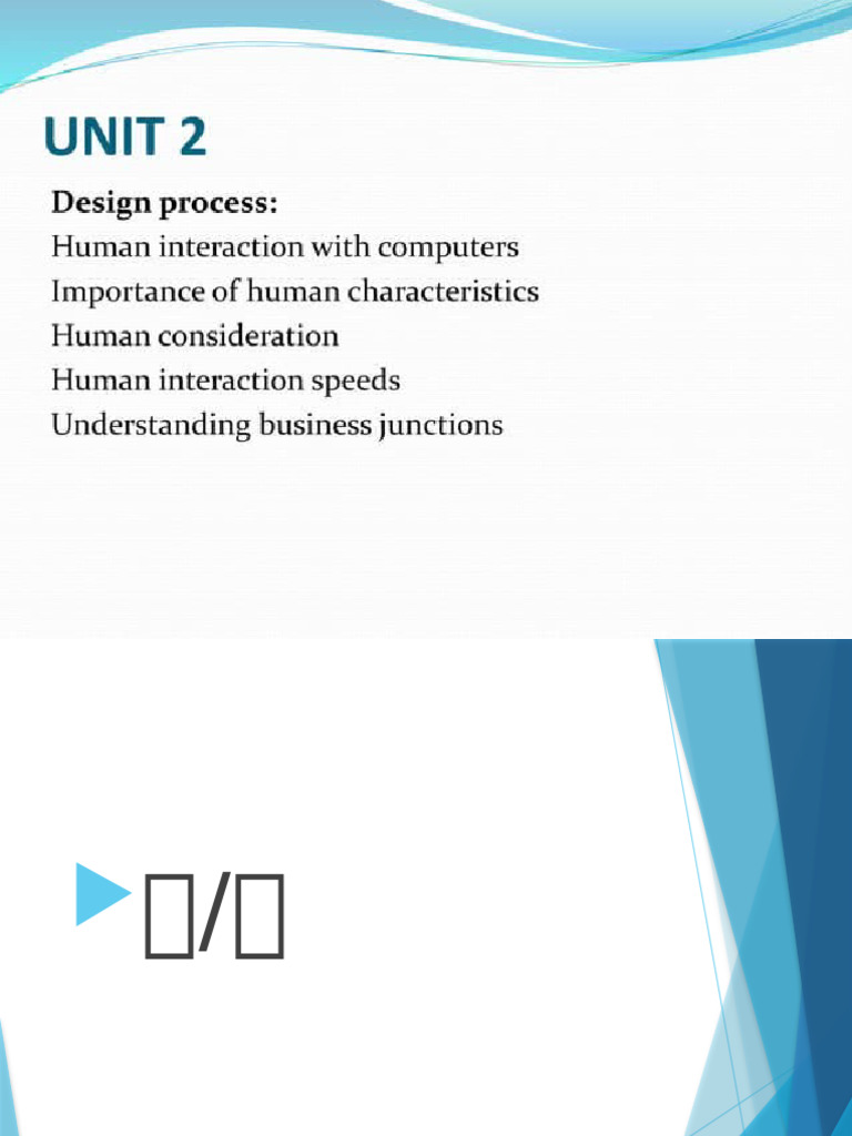 Week 3 HCI in Design Process | PDF | Usability | Human–Computer Interaction