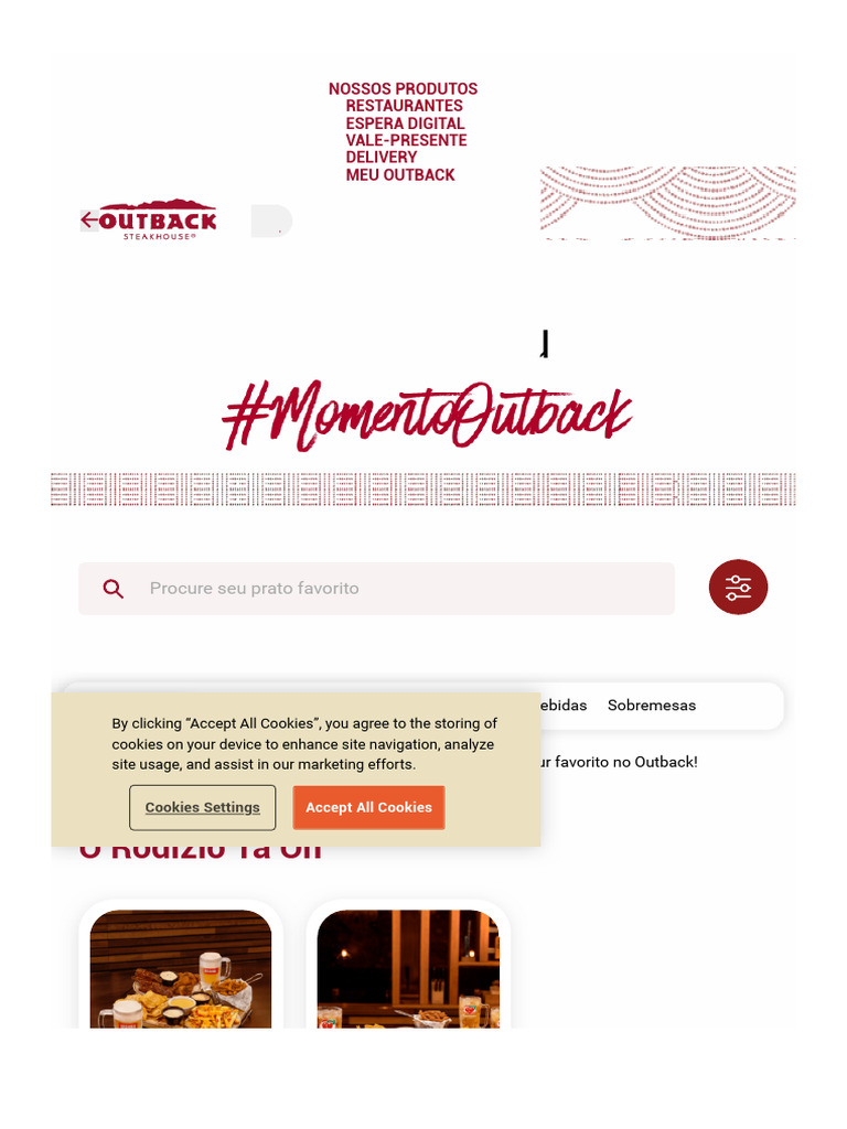 Nossos Produtos - Nossos Deliciosos Produtos Outback | PDF | Steak | Hamburgers