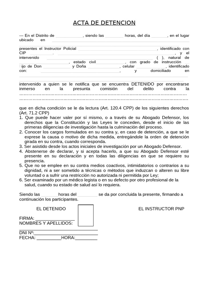 Actas Nuevas Del Nuevo Codigo Procesal Penal - s2 Pnp Santa Cruz Camos | PDF | Policía | Derecho ...