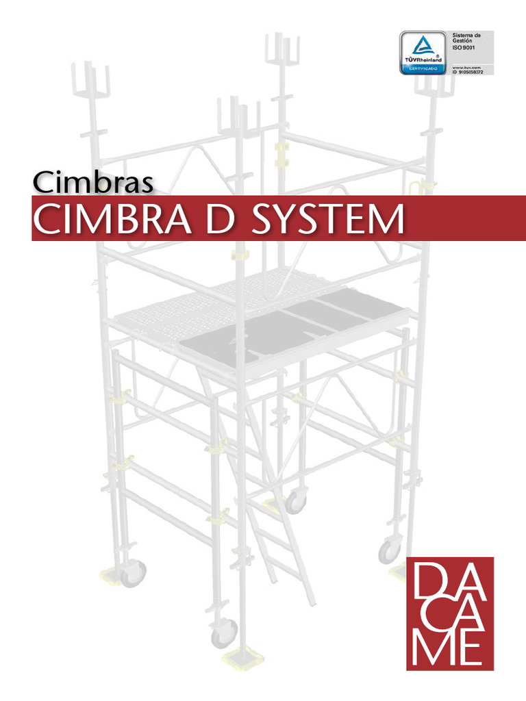 Tarifas y características de Cimbra D-System | PDF | Tornillo | Andamio