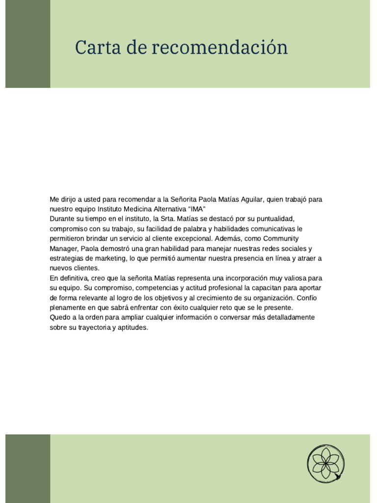 Karta Reco Formato | PDF