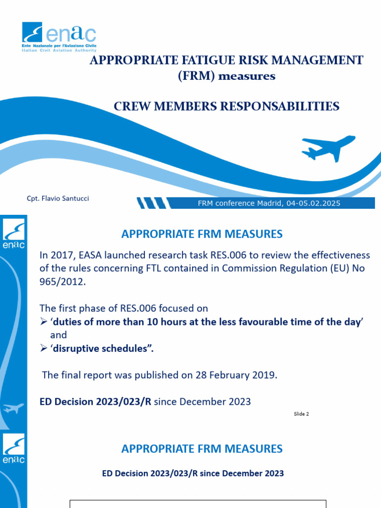 2.2 Flavio Santucci - ENAC Persentation | PDF | Safety