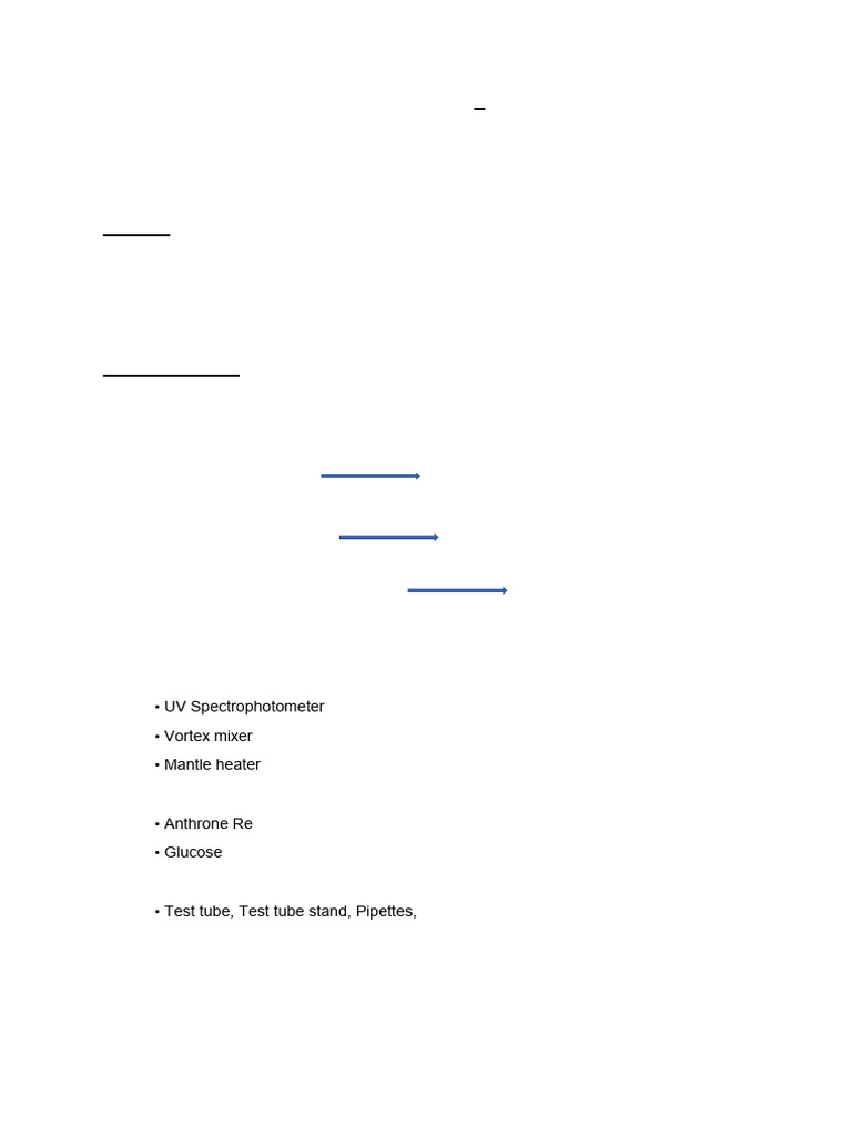 Estimating Carbohydrates via Anthrone Method | PDF | Glucose ...
