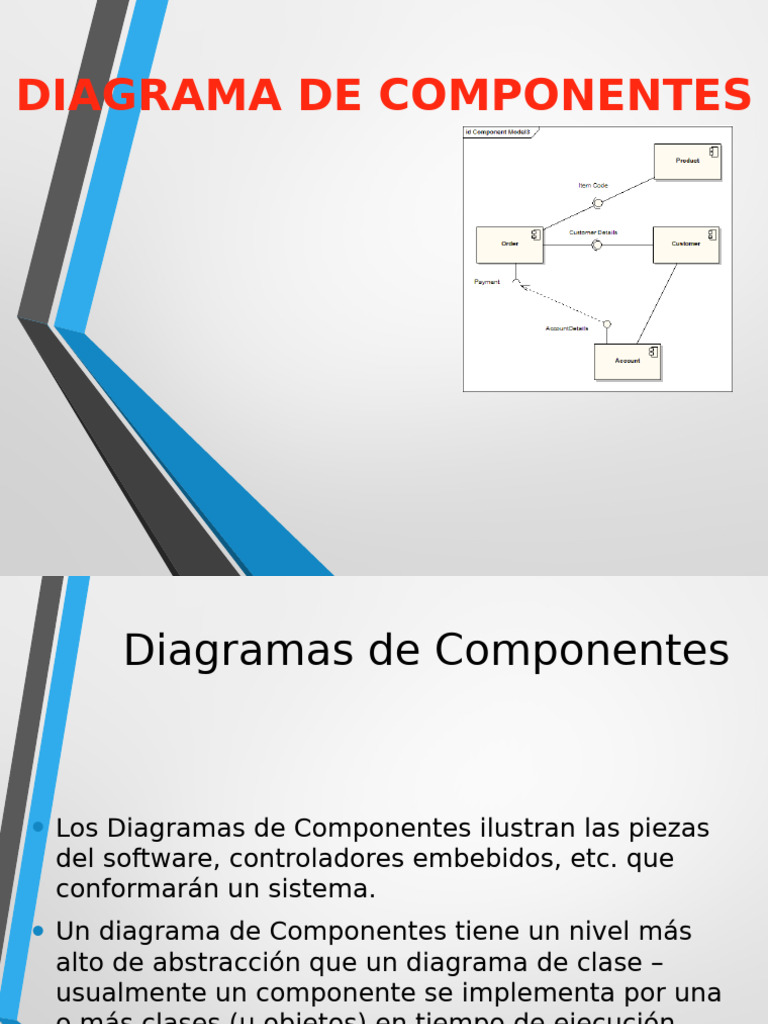 Diagrama de Componentes | PDF | Objeto (informática) | Lenguaje de ...