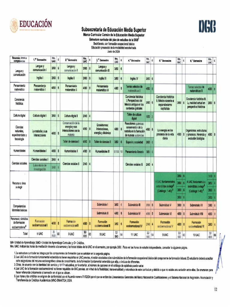 Mapa - Curricular - DGB - Ultimo Etiquetado | PDF