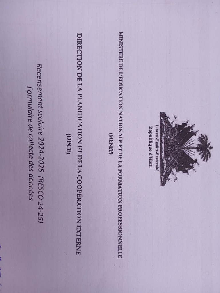 RESCO 2024 2025 Formulaire | PDF