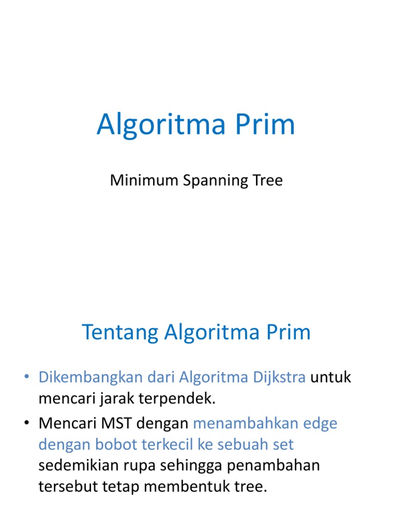 Algoritma Prim | PDF