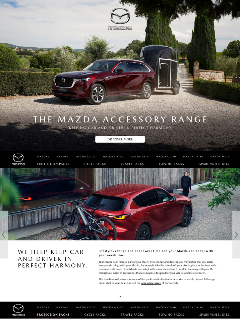 Mazda Accessories Brochure December 2024 Pdf Off Road Vehicles