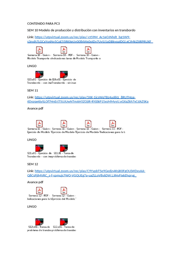 Contenido para PC3 | PDF