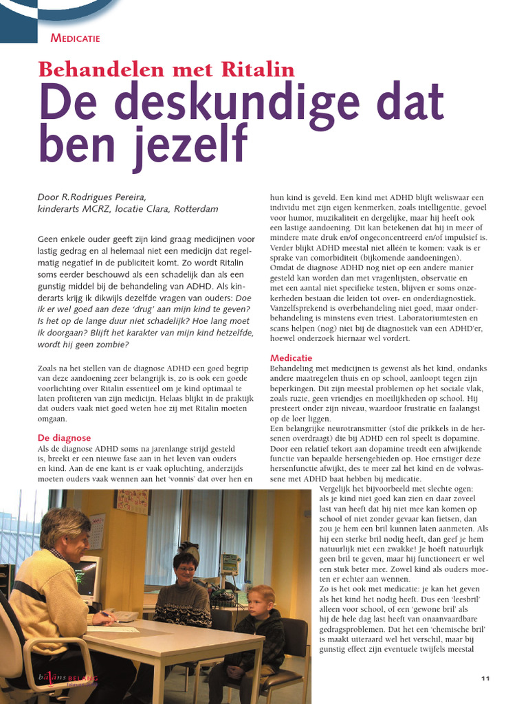2003-2 Ritalin-Behandeling, Deskundige Ben Jezelf | PDF