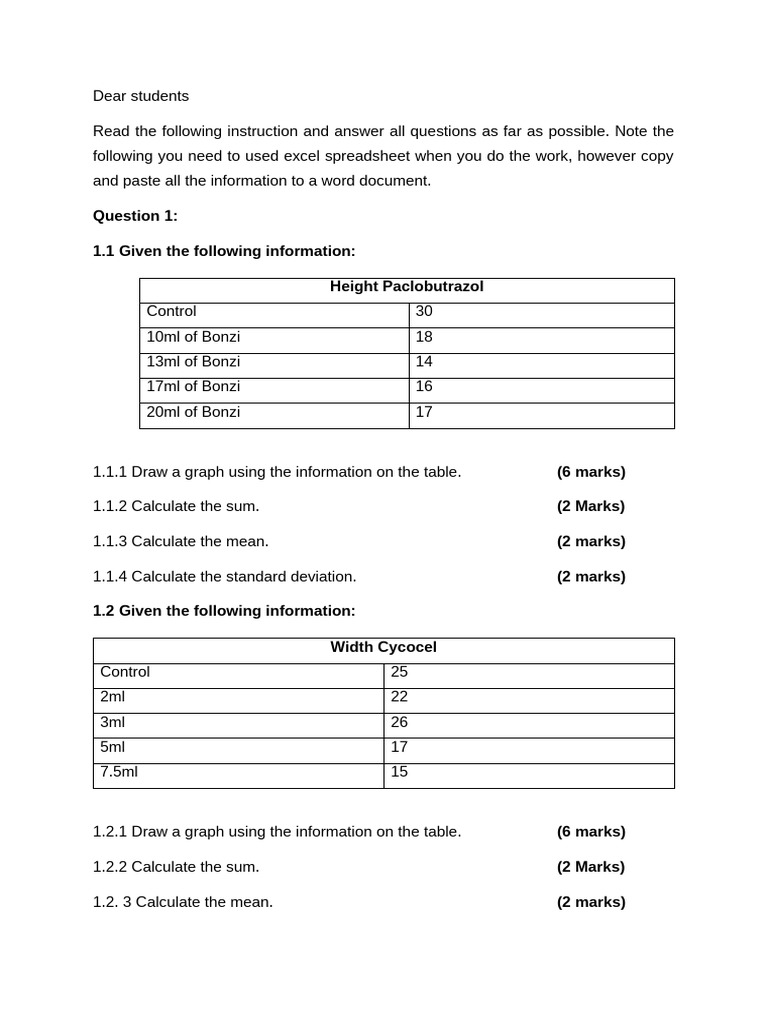 Assignment 3 Excel | PDF