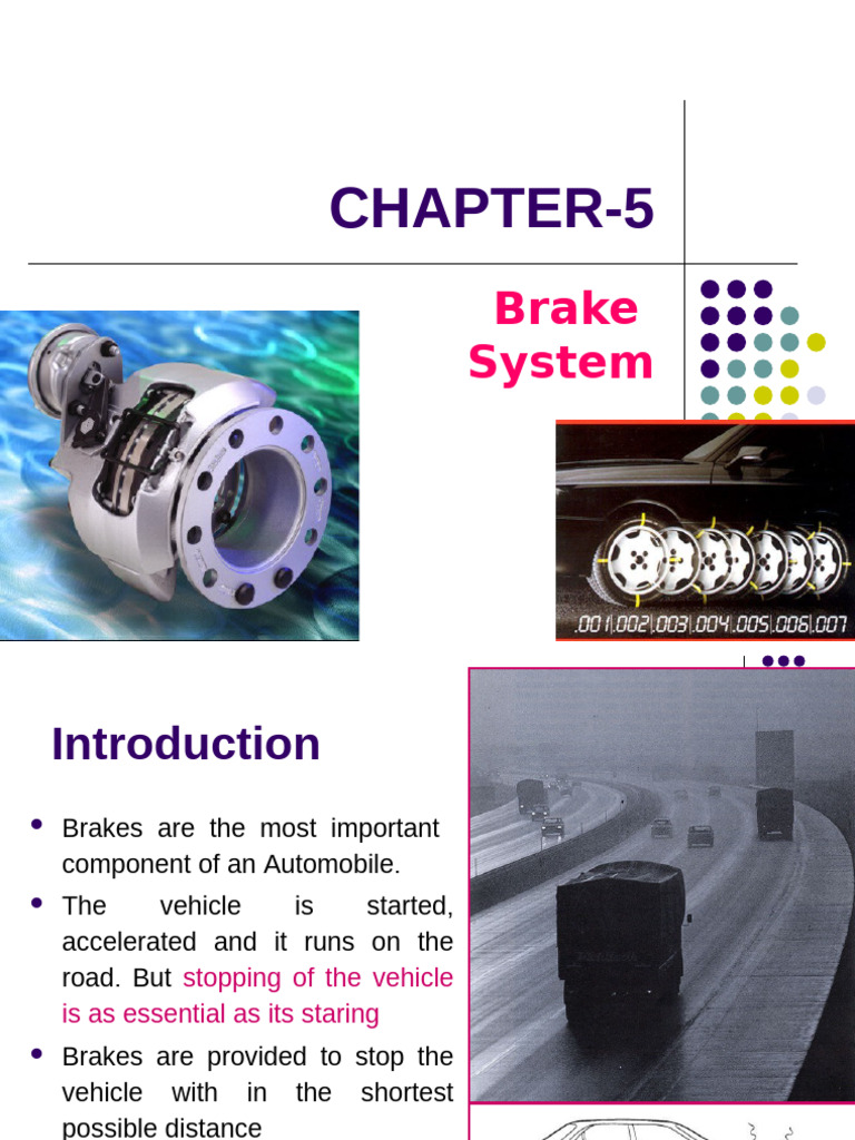 CHAPTER-FIVE (Braking System) | PDF | Anti Lock Braking System | Brake