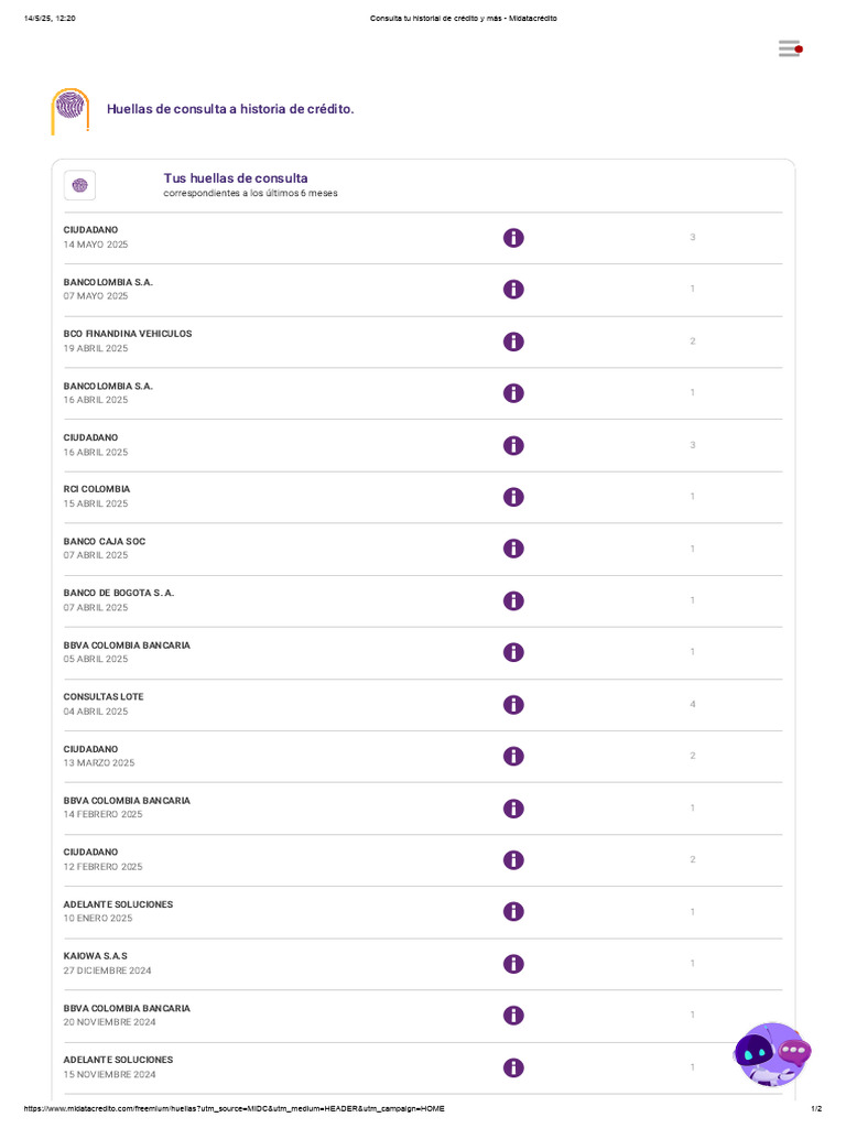 Consulta Tu Historial de Crédito y Más - Midatacrédito | PDF | Bancario ...